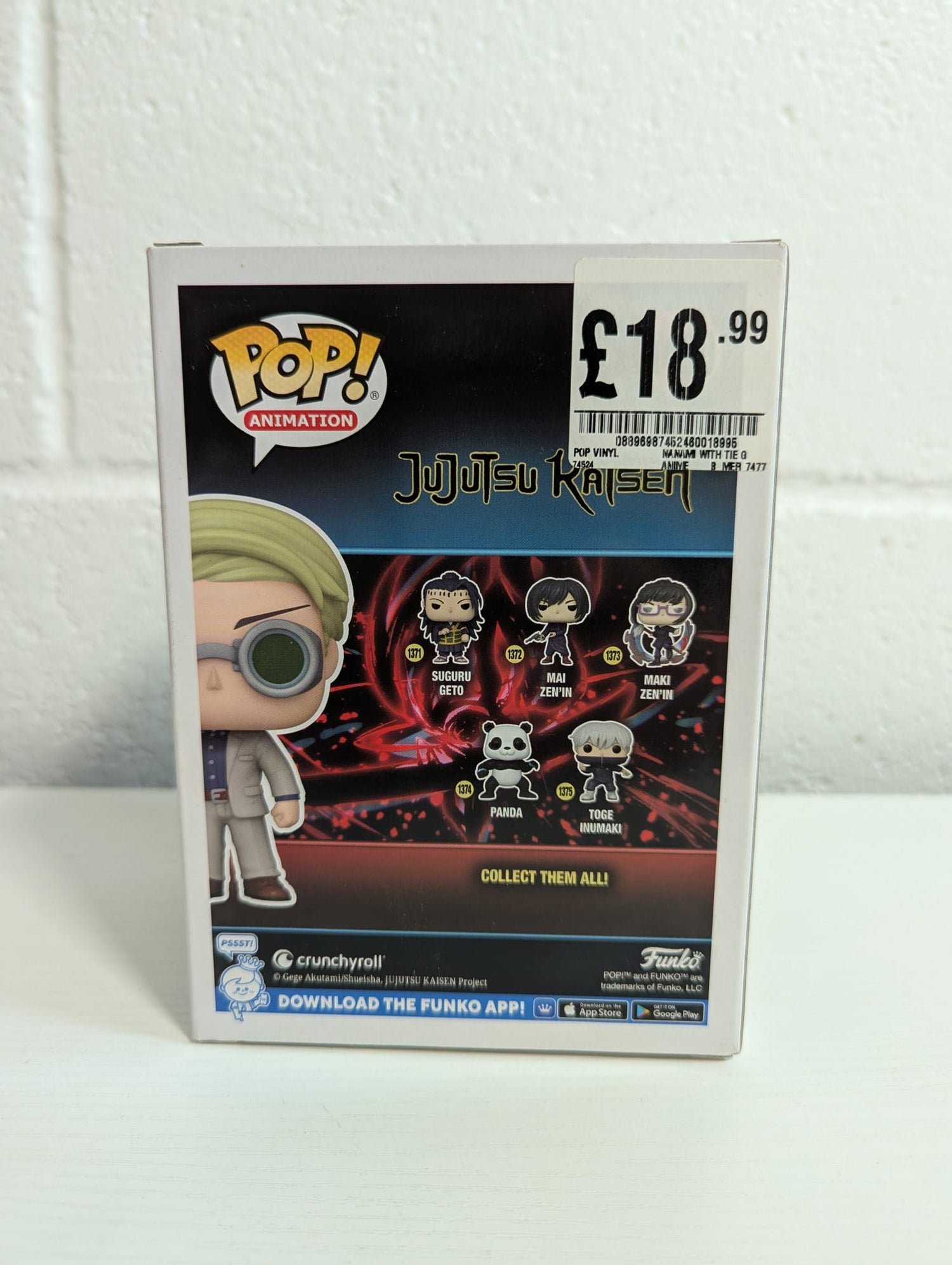 Jujutsu Kaisen Kento Nanami (Glow in the Dark) Funko Pop! Vinyl Figure ...