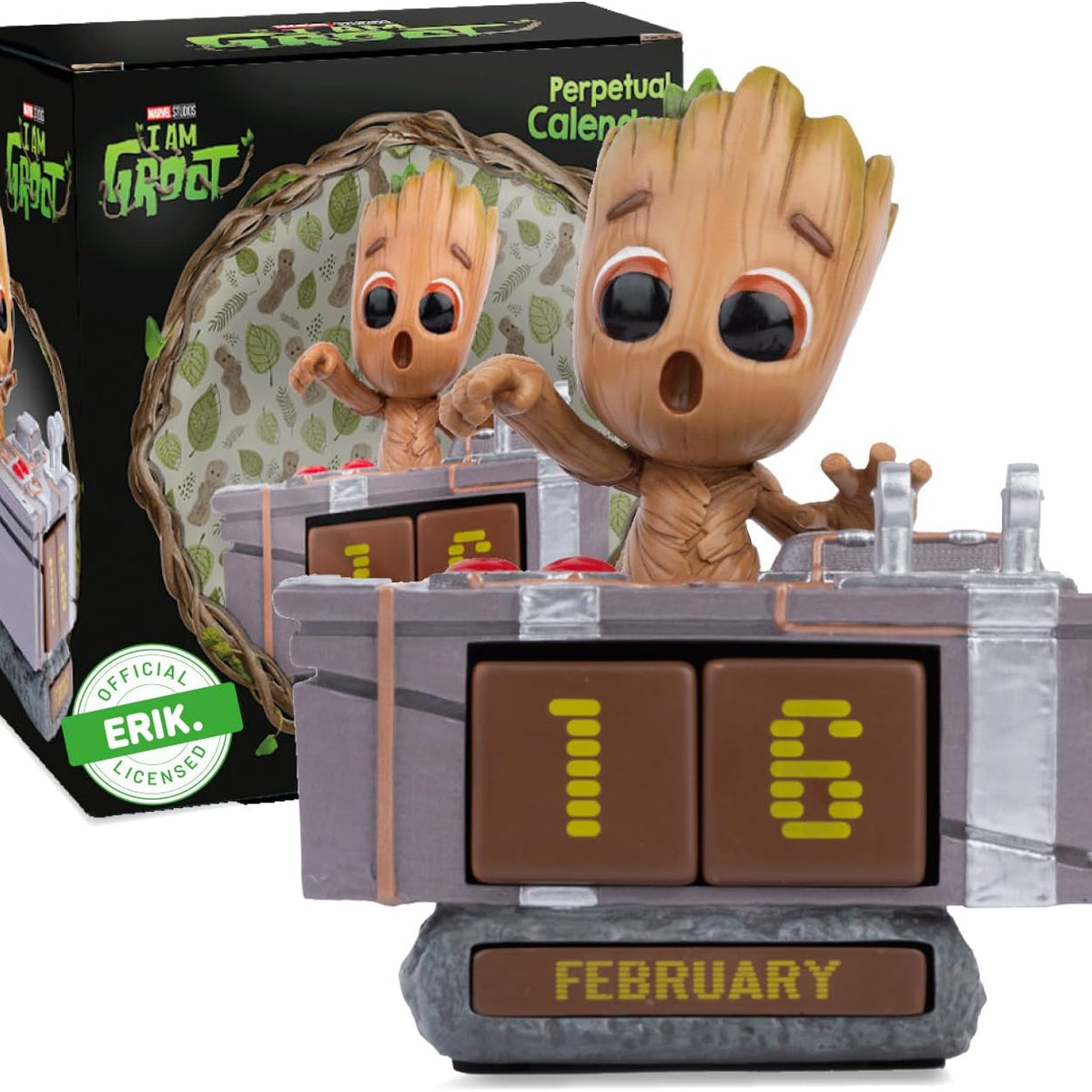 Marvel Guardians of the Galaxy Groot Death Button 3D Perpetual Calenda ...