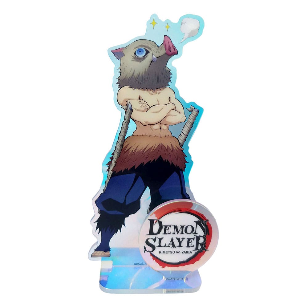 Demon Slayer: Inosuke Holographic Acrylic Stand 16cm - Official | Geek ...